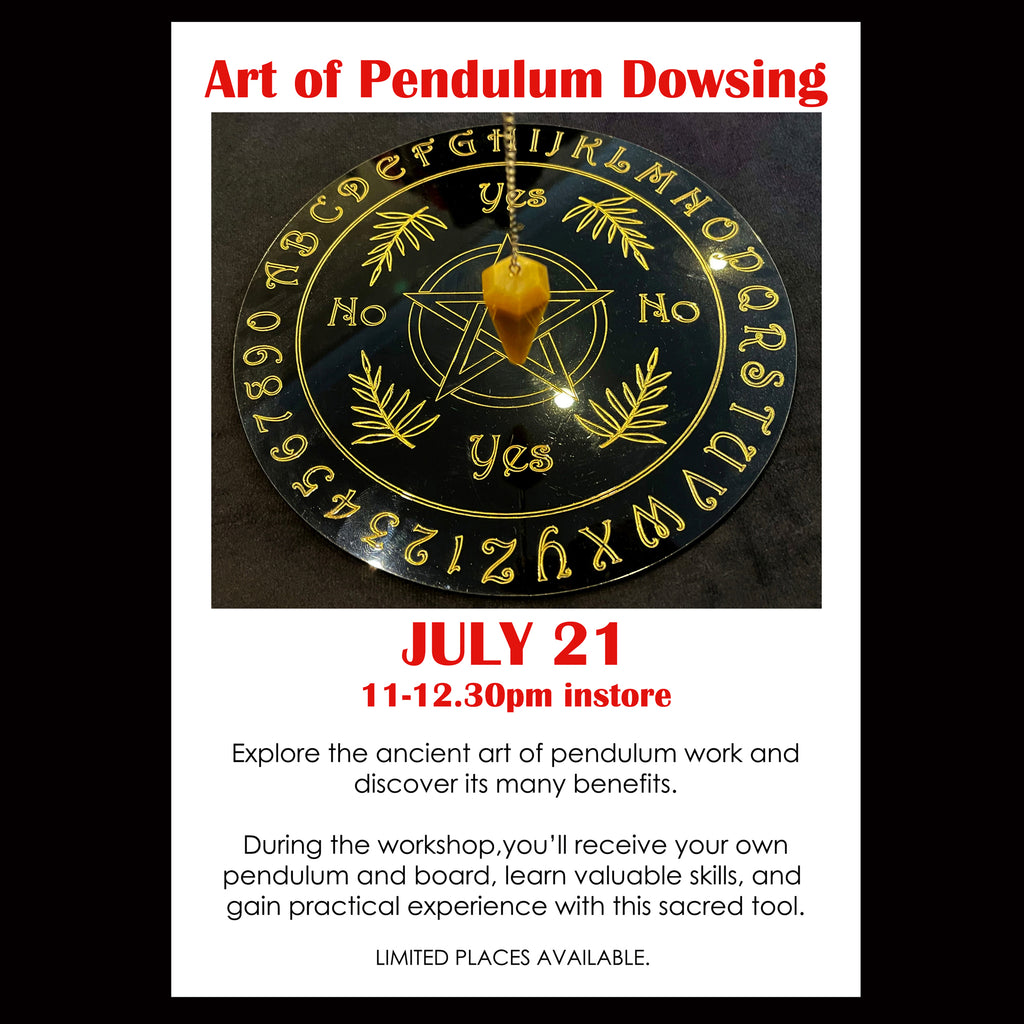 THE ART OF PENDULUM DOWSING | workshop – Sprinkle Emporium